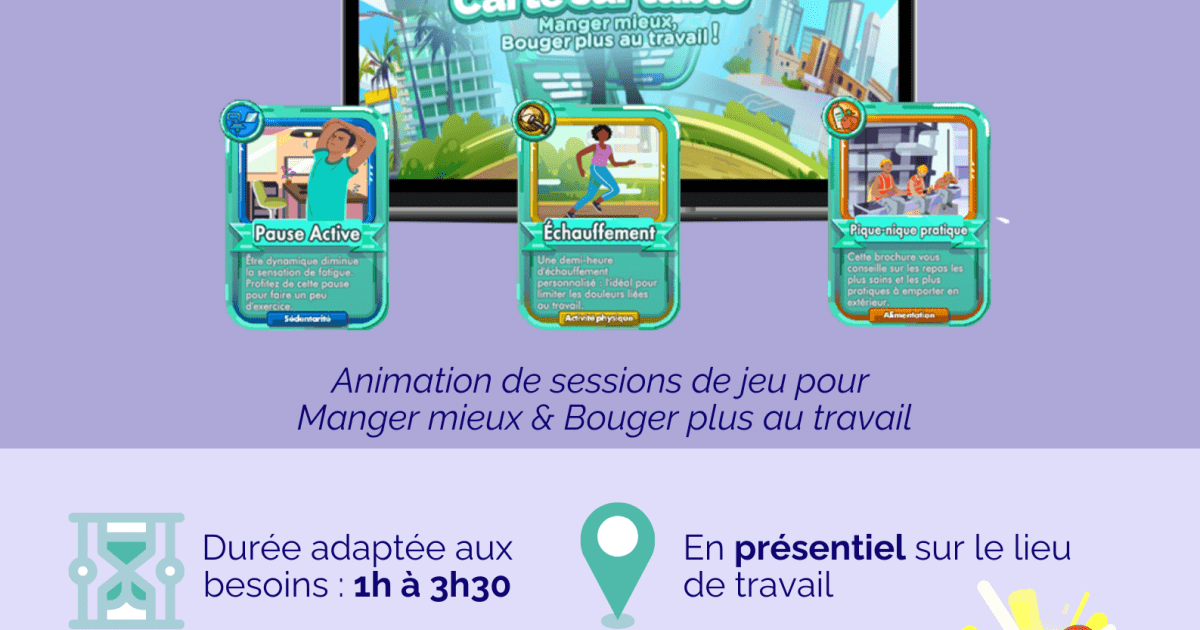 Atelier sensibilisation avec un Serious Game santé au travail